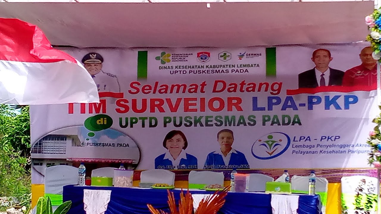 Selamat datang team SURVEIOR LPA-PKP Di puskesmas pada sedang live ...