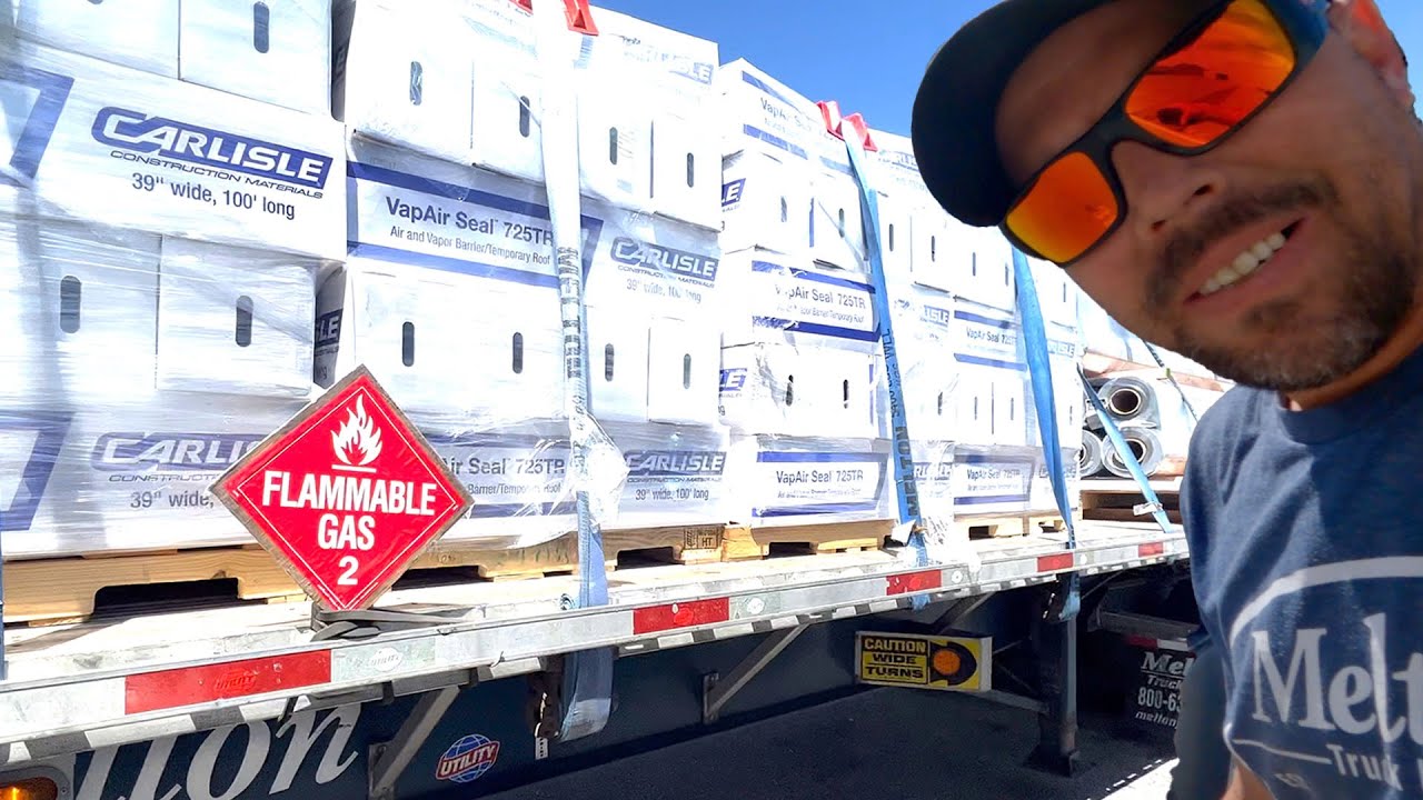 1600 LBS Of Flammable Gas - Hazmat Load - Melton - Life Of A Flatbed ...
