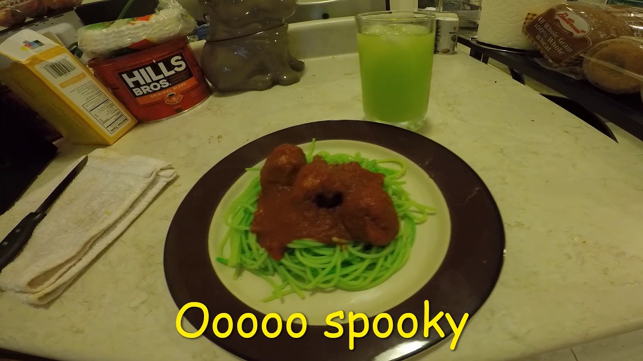 spooky spaghetti - YouTube
