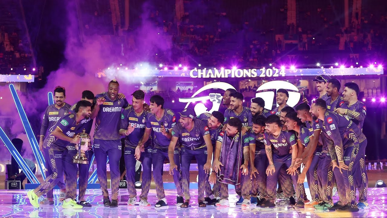 Watch : The Celebration of S Iyer and KKR Players with IPL Trophy | KKR ...