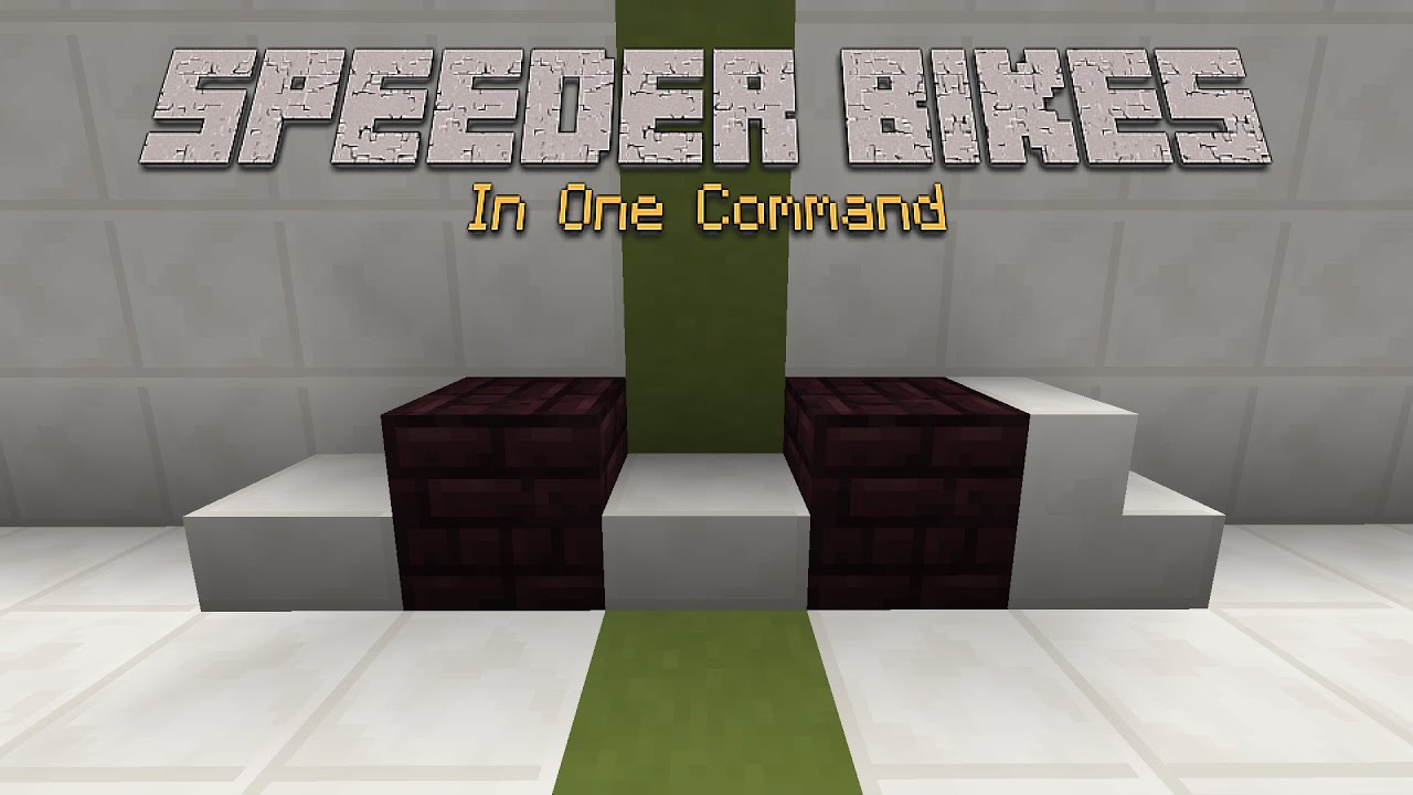 Minecraft - Speeder Bikes [One Command] - YouTube