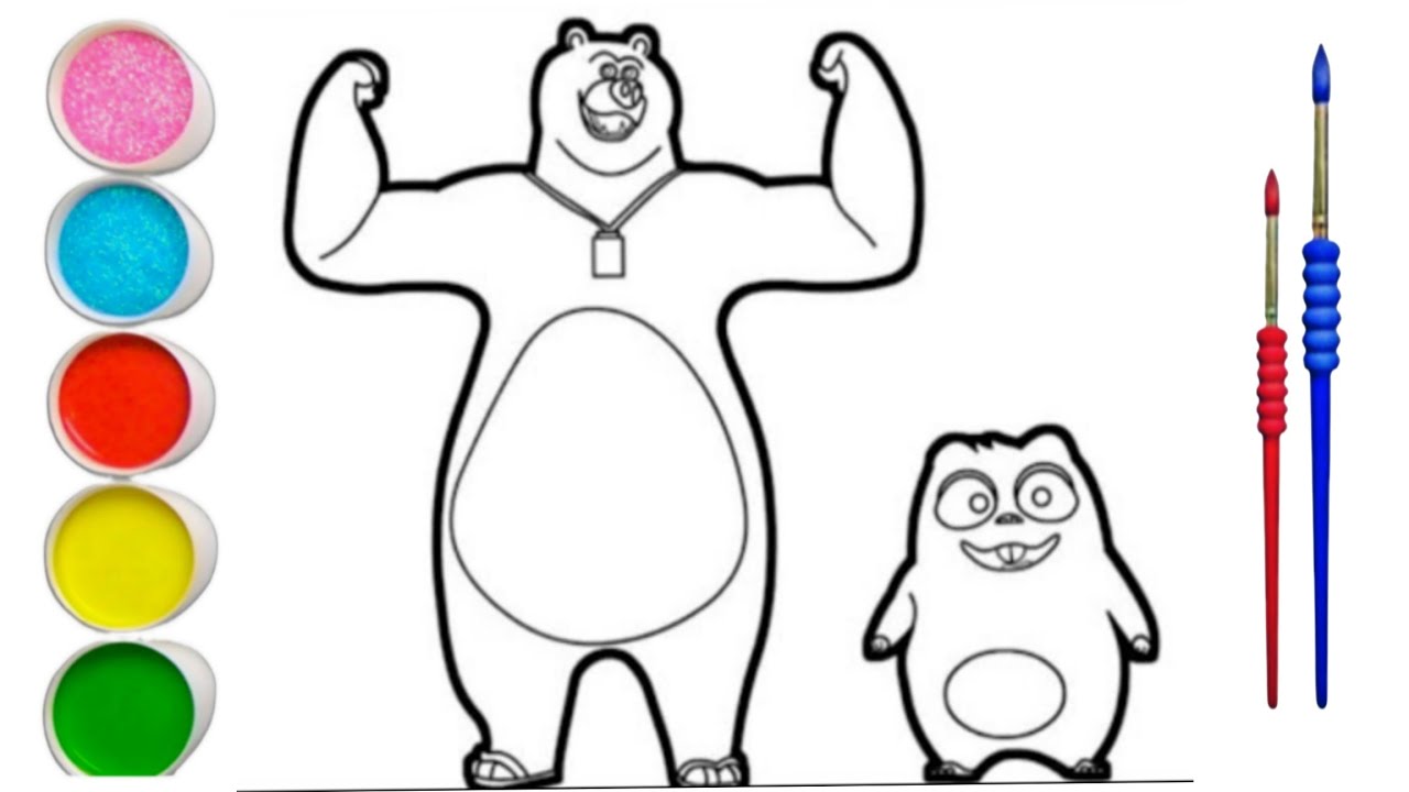 Grizzy & the Lemmings Drawing, Cartoon Drawing, How to Draw Grizzy and ...