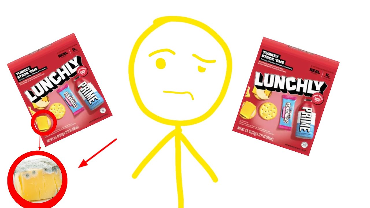 Trying the lunchly crackers cheese and ham box :) - YouTube