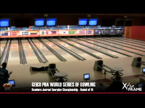 Jason Sterner rolls a double to make first PBA ESPN telecast - YouTube