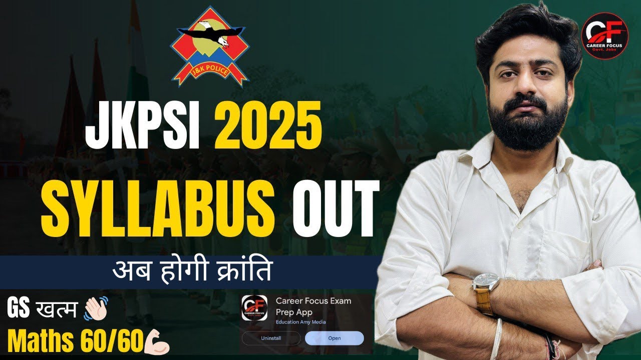 JKPSI SYLLABUS OUT | GS Bye Bye | MATHS | Ab jo itns saara channels ...