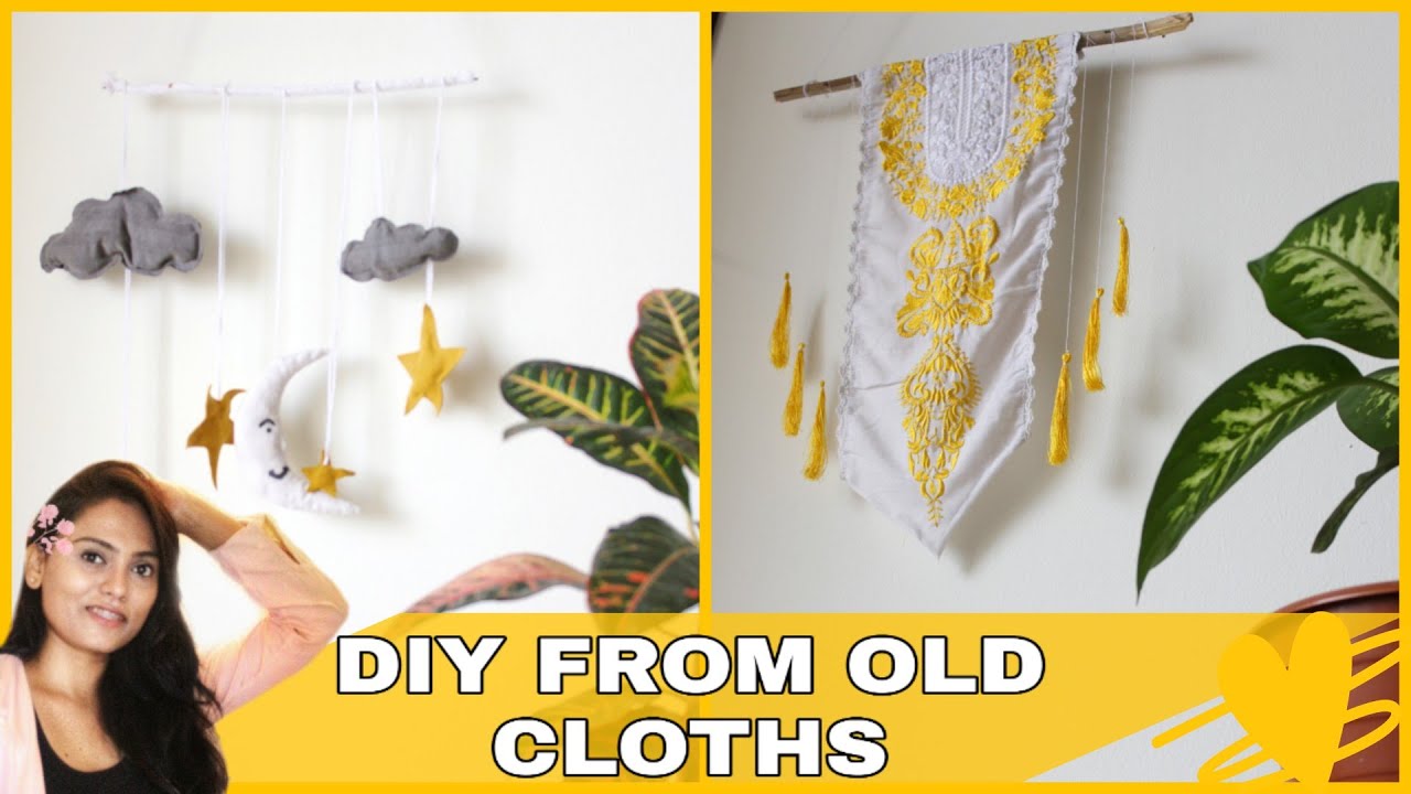 4 DIY Home Decor From Old cloth / DIY Old cloth Reuse Hacks | Gayatri's ...