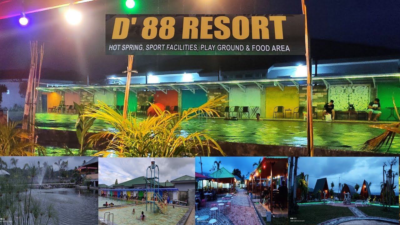 D'88 RESORT N HOT SPRING SWIMMING POOL, WISATA KOLAM AIR PANAS TONDANO MANADO INSTAGRAMABLE ...