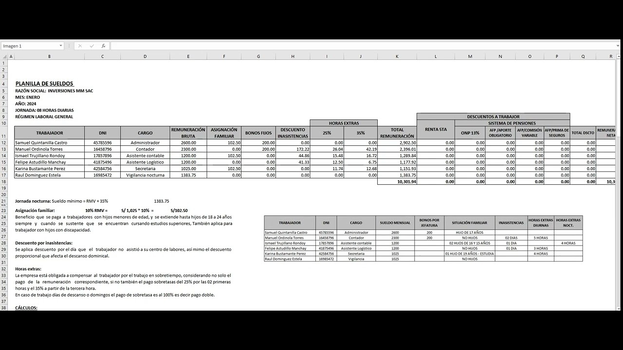Tutorial Elaboración de planilla de sueldos - Parte II - YouTube