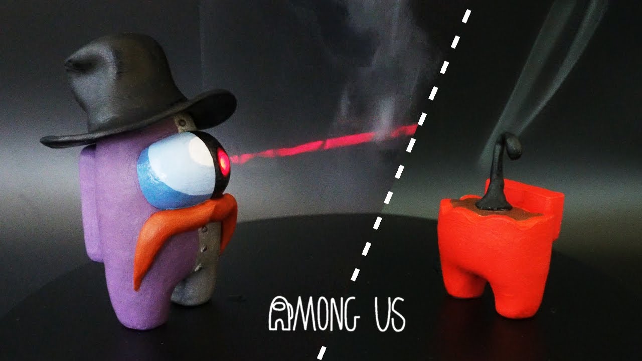 Making RHM Among us With Polymer Clay/ 어몽어스 만들기 - YouTube