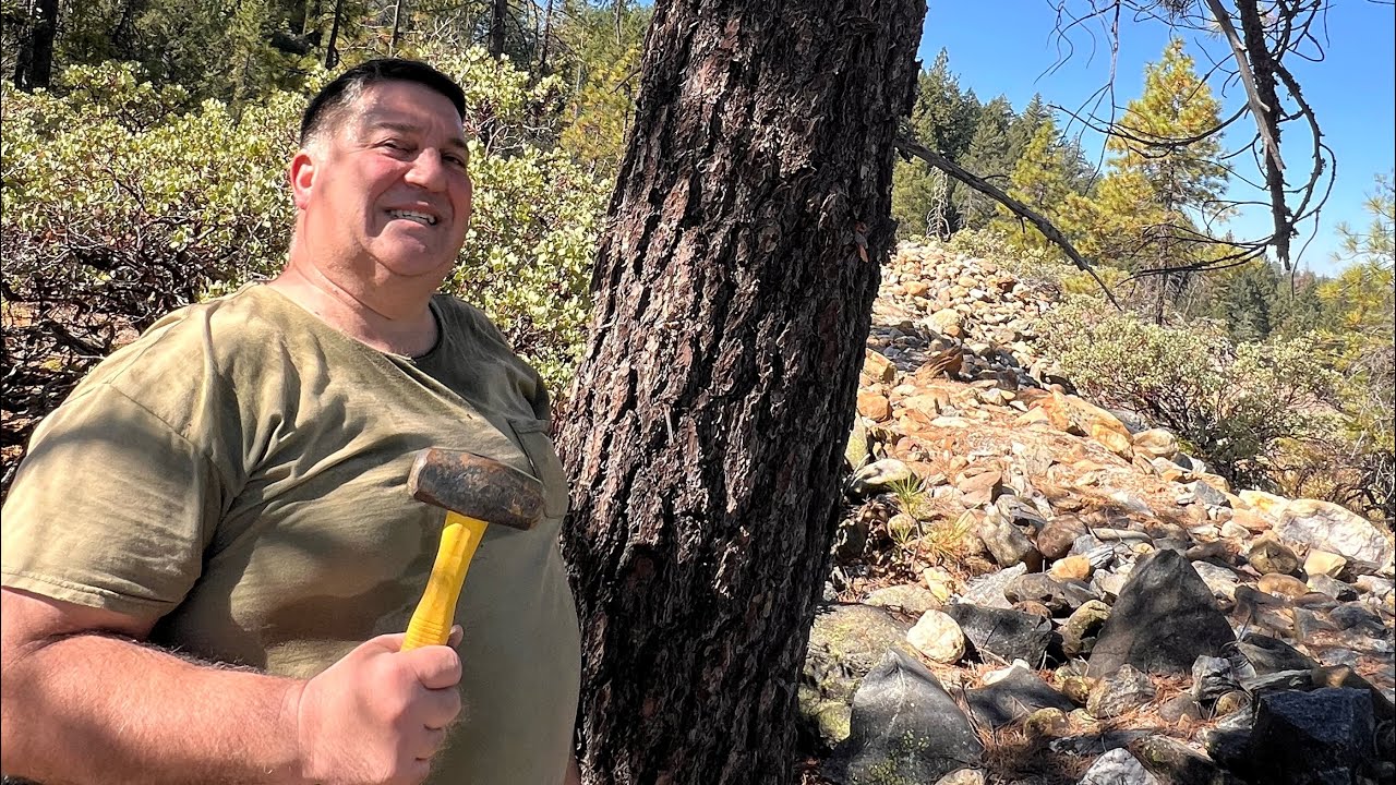 Gold Mining California Hydraulic Pit. Test of the Desert High Banking ...