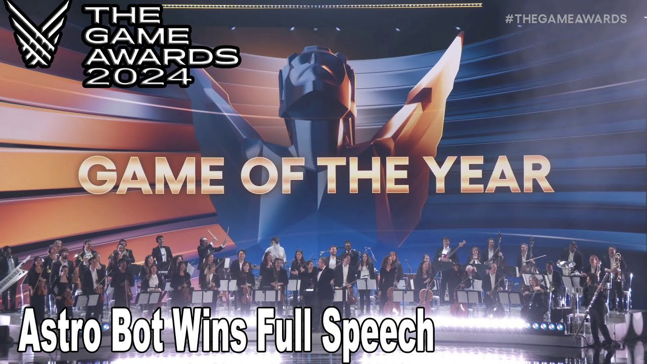Astro Bot Wins The Game of the Year 2024 Full Speech The Game Awards ...