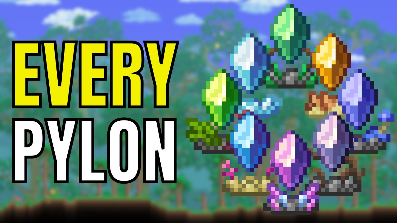 Terraria 1.4.4.9 Pylon Guide! - YouTube