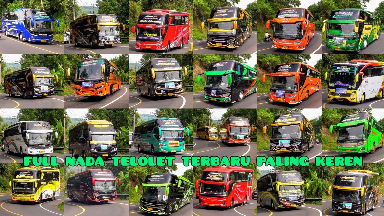KUMPULAN BUS TELOLET TERBARU PALING KEREN FULL NADA TELOLET TERBARU PALING KEREN - YouTube