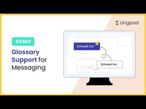 Lingpad's Messaging Integration Projects: Glossary Support for Messaging - YouTube