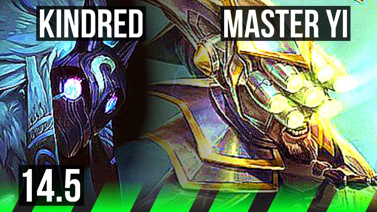 KINDRED vs YI (JNG) | 13/2/6, 700+ games, Legendary | EUW Master | 14.5 ...