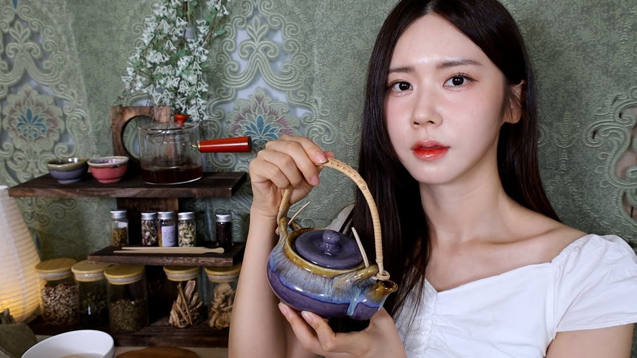 ASMR.sub 영업 잘하는 직원이 향기로운 꽃차 대접해 드려요☕️ | 티카페 상황극 | Tea time with you ...