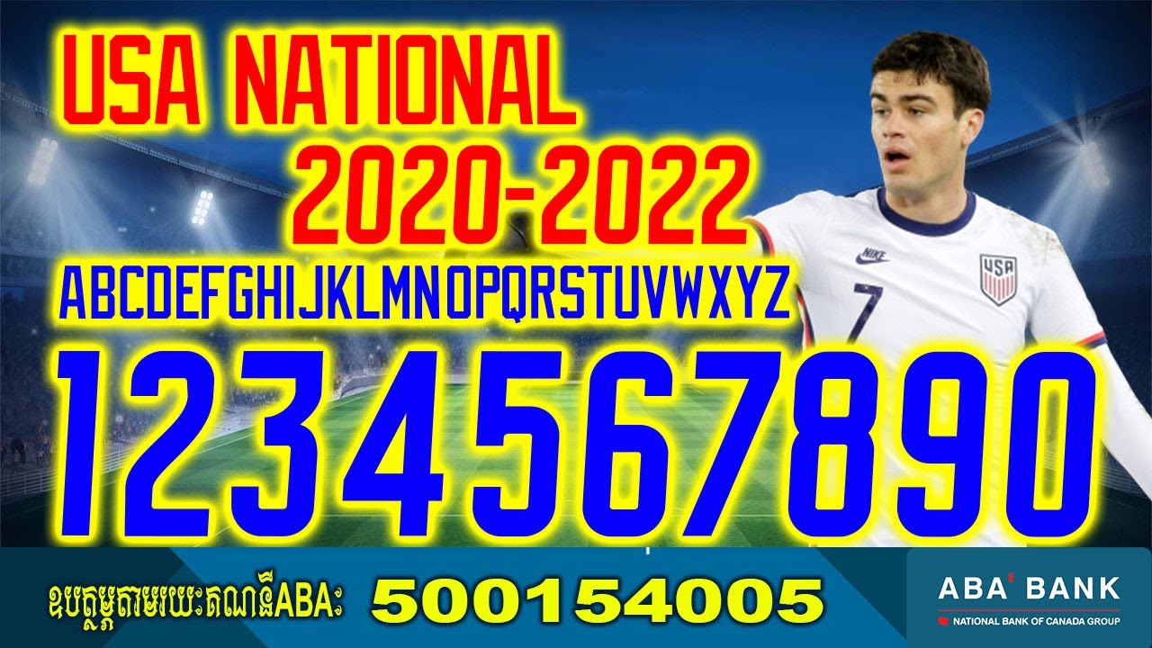 USA National Team font 2020 Football Font By black Font Free All ...
