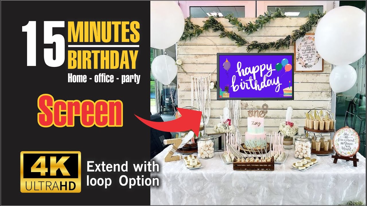 Happy Birthday Pink theme | birthday boy screen celebration | Office ...