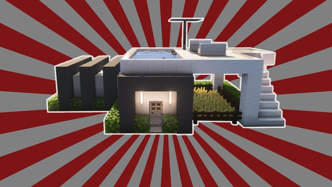 Minecraft Modern House Tutorial (Easy) - YouTube