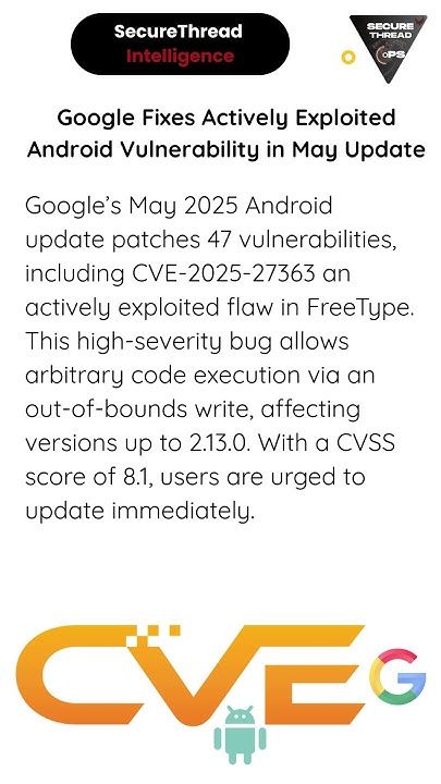 Google Fixes Actively Exploited Android Vulnerability in May Update - YouTube