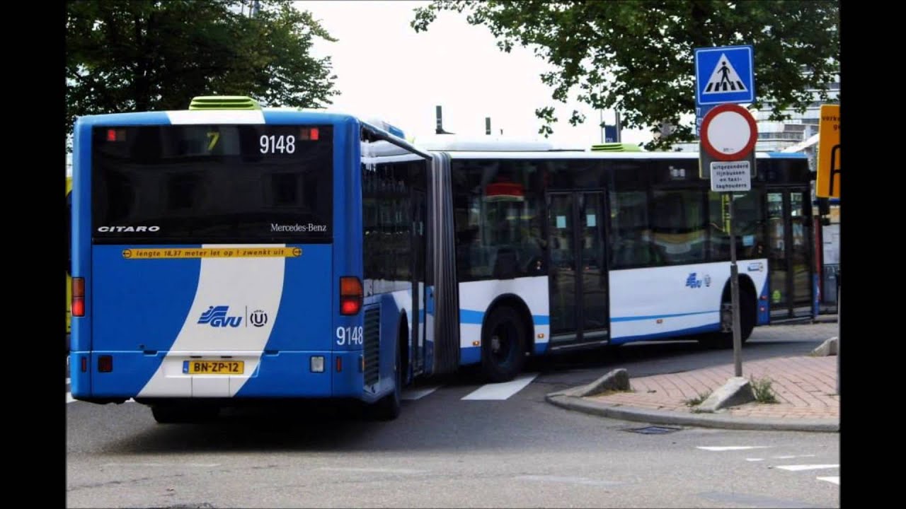 GVU Bussen bij Busstation - Oost Utrecht - YouTube