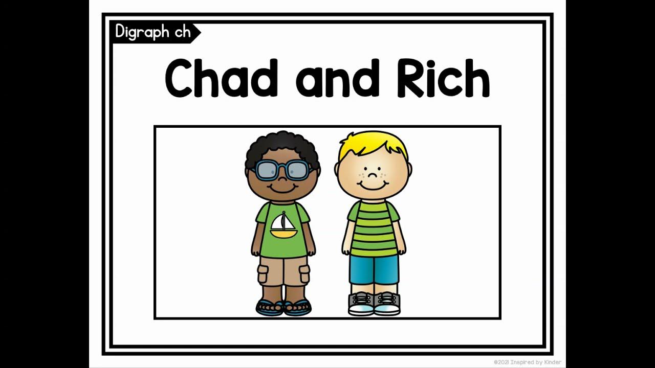 CH Digraph/CH Sound: "Chad and Rich" Decodable Reader/Story - YouTube
