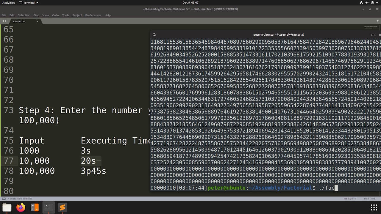 Factorial of 1000 - YouTube