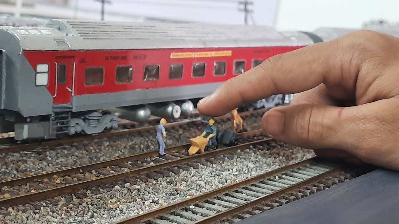 Wap4 and Wap7 locomotive Model in action | Track maintenance | INDIAN ...