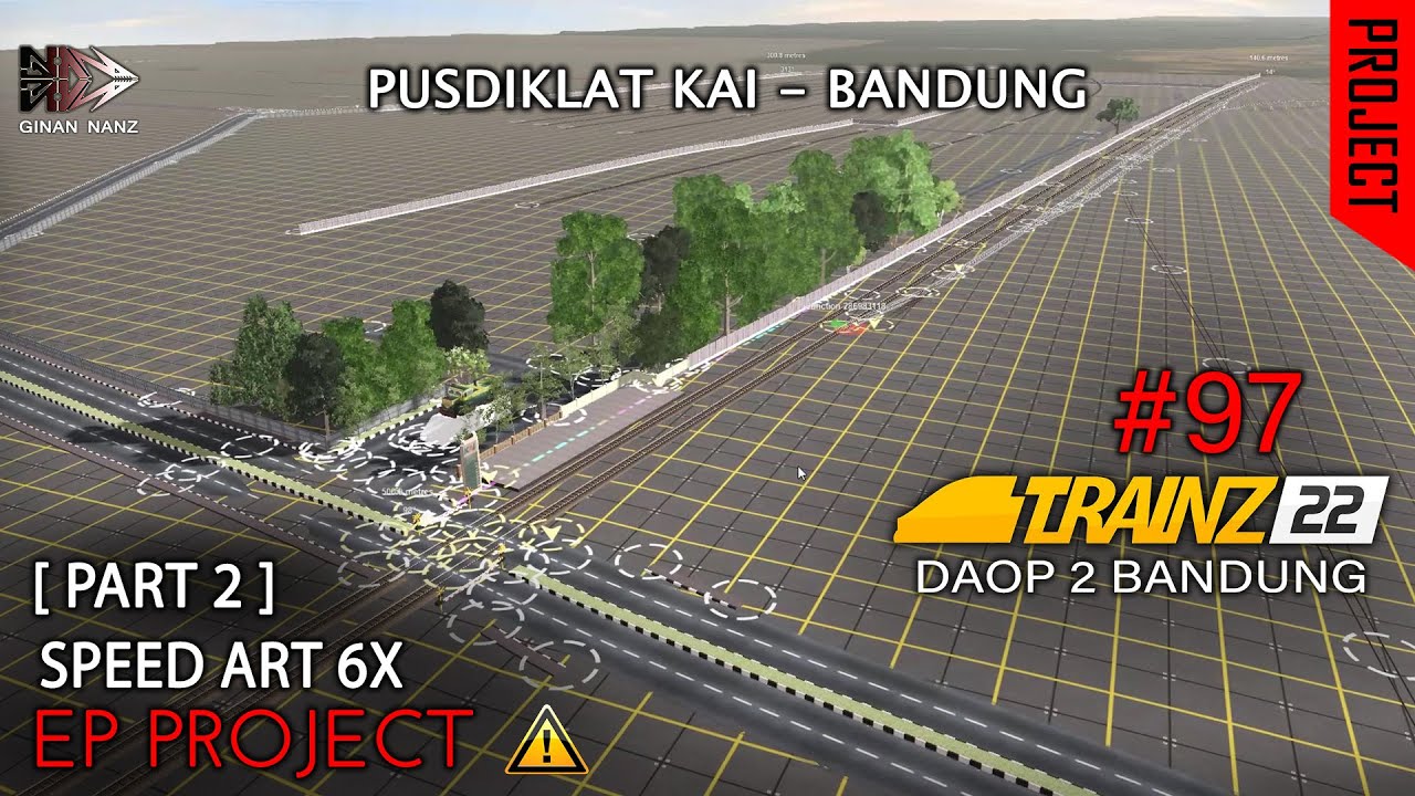 PUSDIKLAT KAI PART 2 | SPEED ART - TRAINZ SIMULATOR INDONESIA - YouTube
