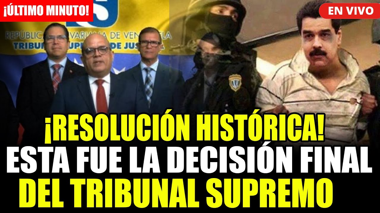 🔴¡RESOLUCIÓN HISTÓRICA! ESTA FUE LA DECISIÓN FINAL DEL TRIBUNAL SUPREMO ...