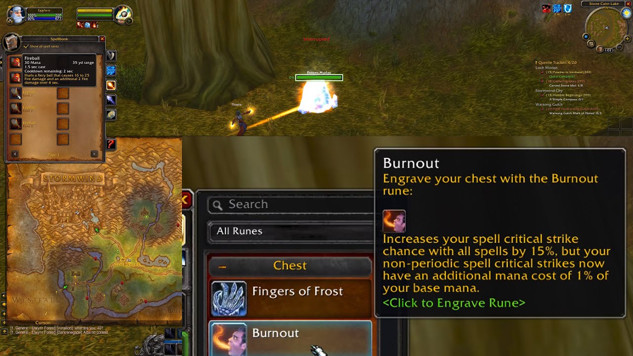 where to find mage rune burnout (elwynn) - wow classic SOD - YouTube