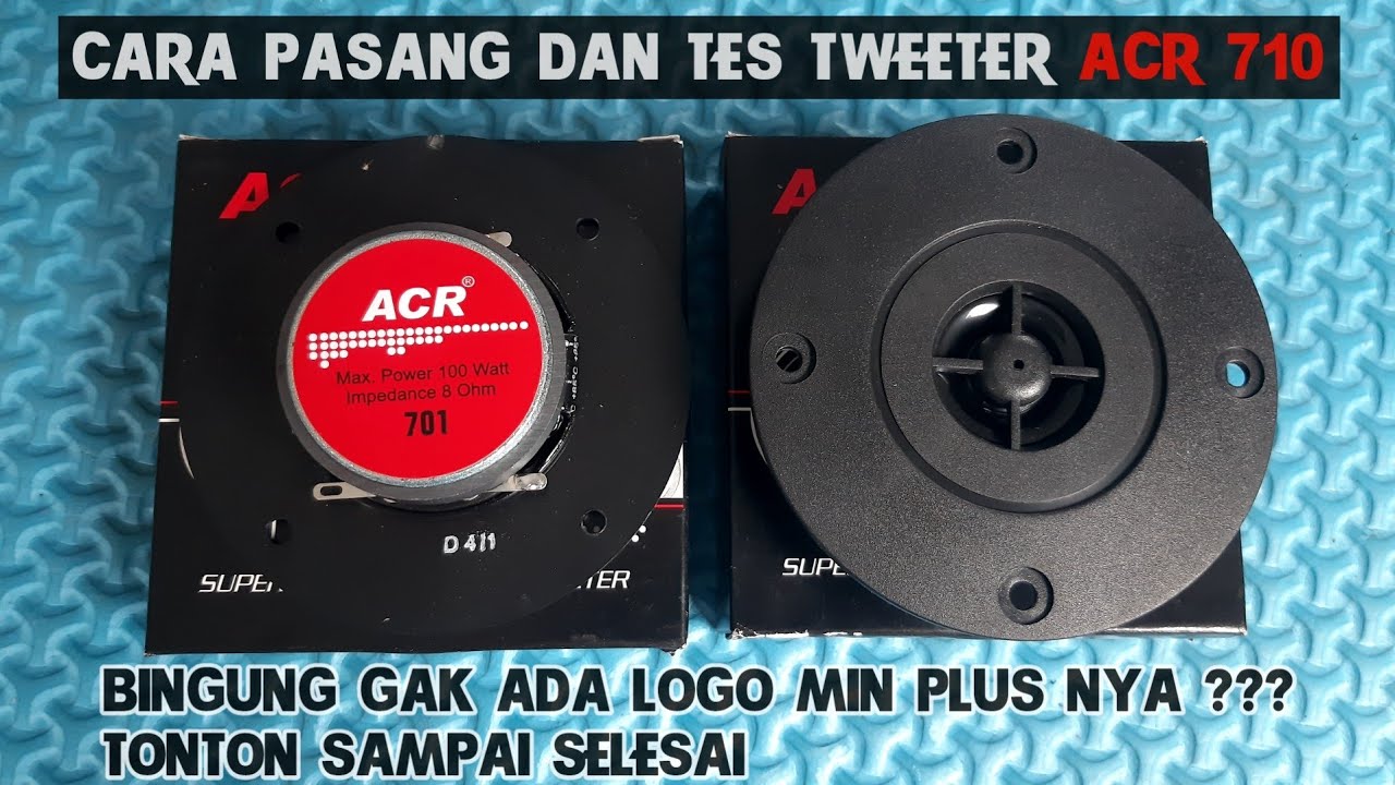 Twiter ACR 710 . Cara pasang dan tes suara - YouTube