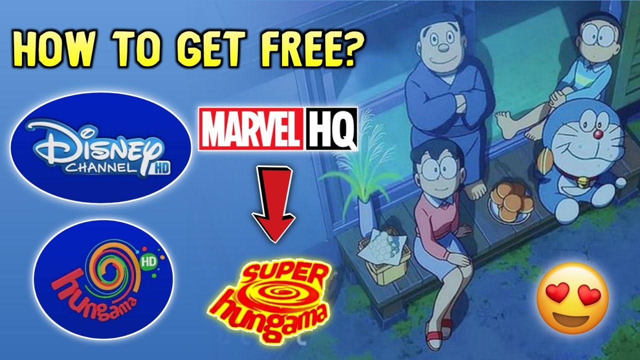 😍 HOW TO GET DISNEY HD , HUNGAMA HD , SUPER HUNGAMA IN FREE ? | SUPER ...