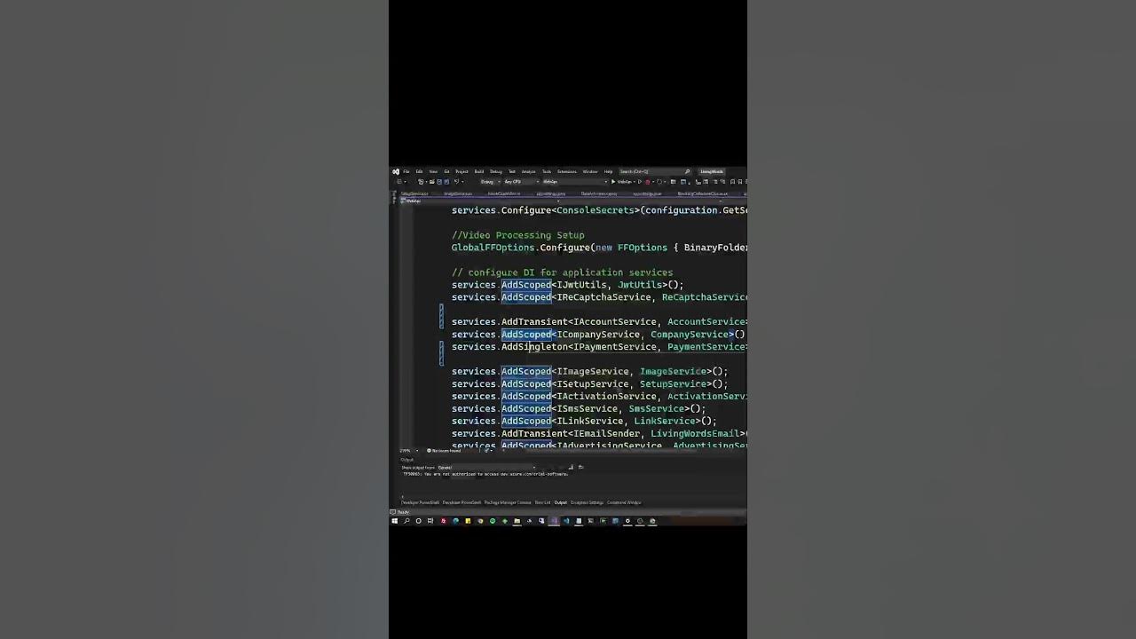 AddTransient vs AddScoped vs AddSingleton in Dotnet (Dependency Injection) - YouTube