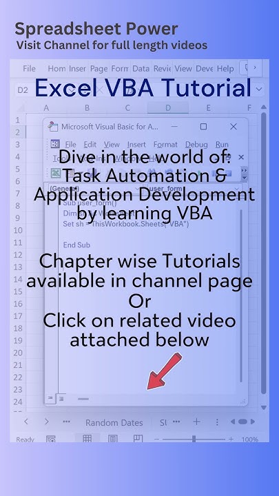 Excel VBA Tutorial - YouTube