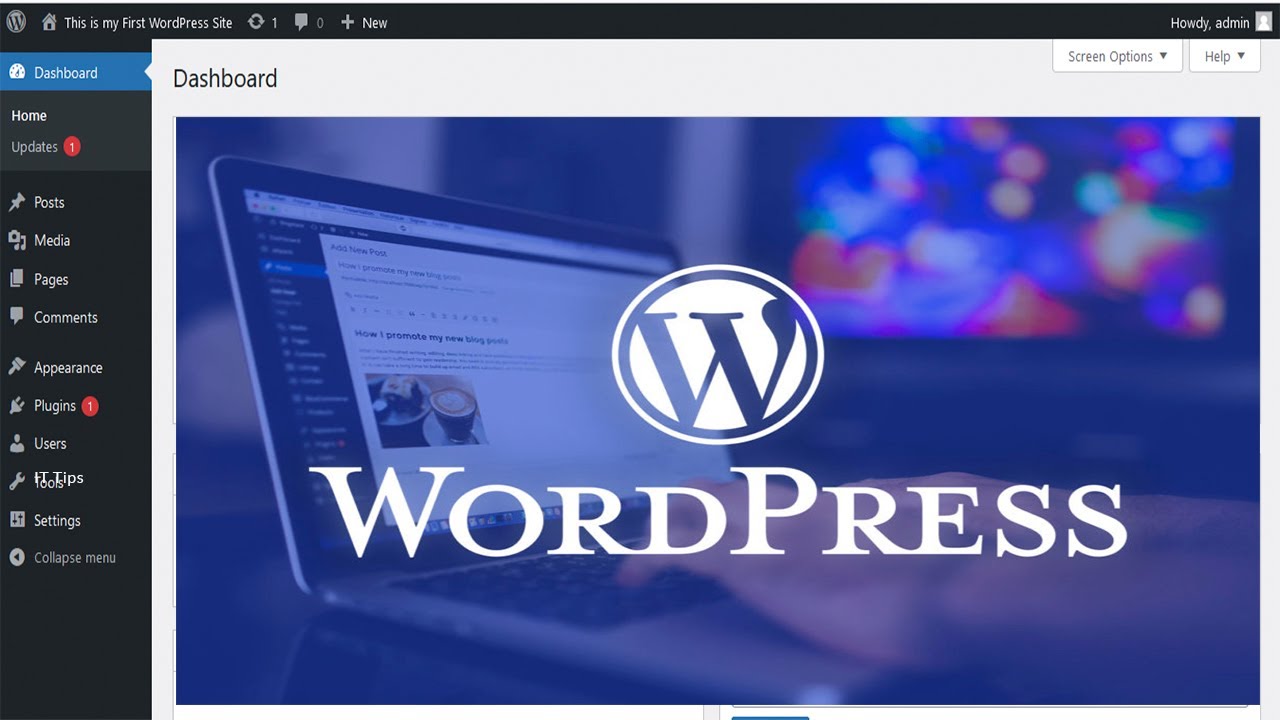 WordPress - How to setup wordpress on my local PC || My First Wordpress ...