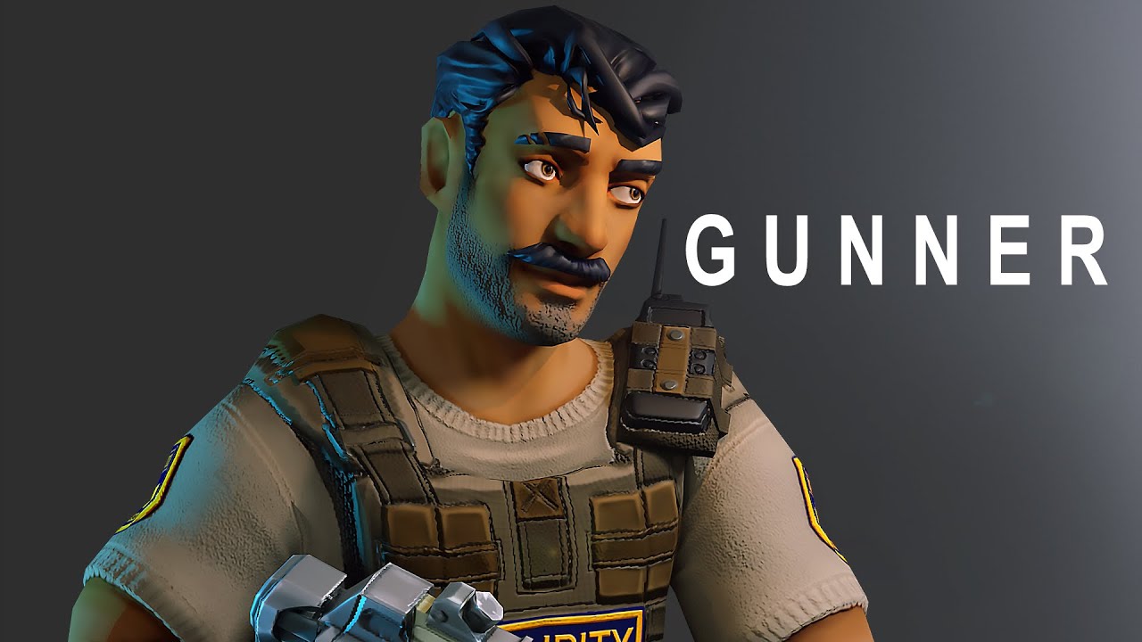 Gunner ||| 3D model ||| Blender ||| Unity - YouTube