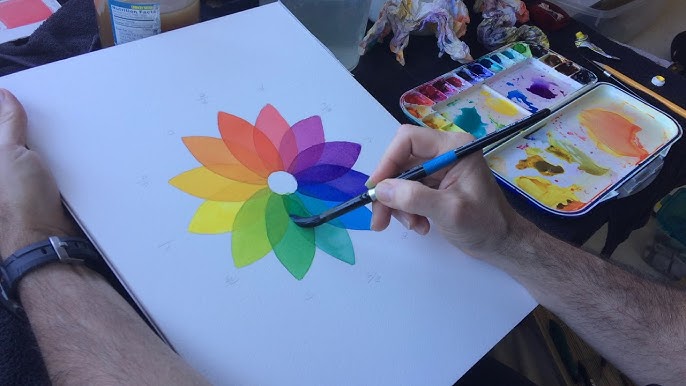 Creative Color Wheel Flower