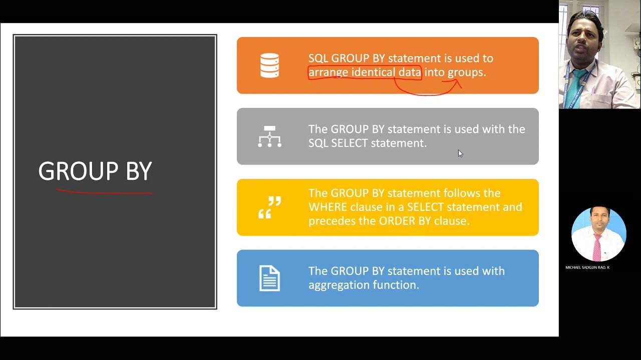 DQL (Select) Queries in SQL with aggregate functions - YouTube