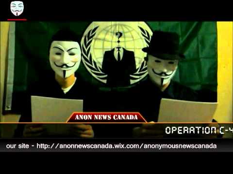Anonymous Canada- Attention Canadians! - YouTube