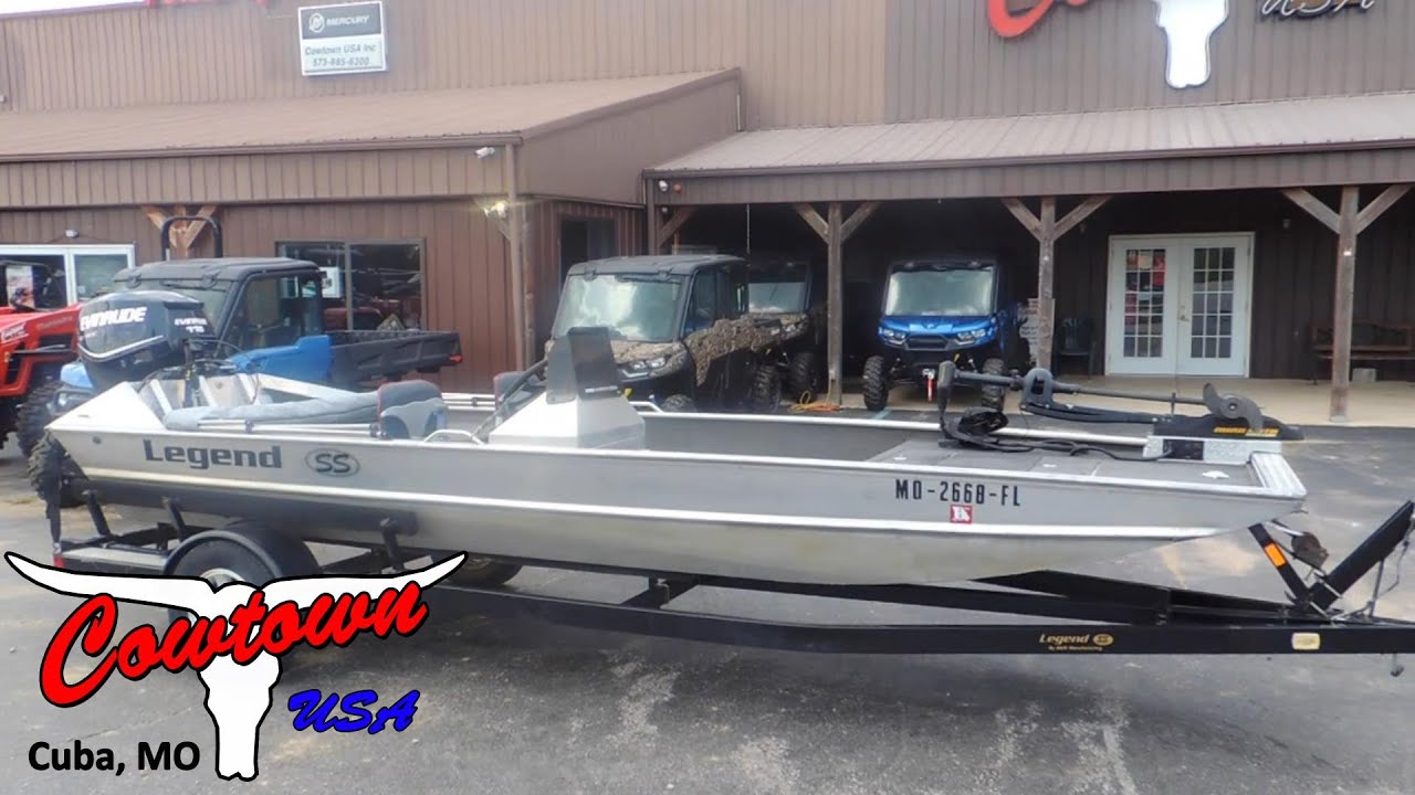2010 1852 Flatbottom Legend SS Jet Boat with 115 HP Evinrude Jet Engine ...