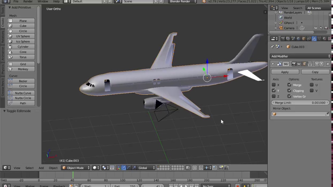 Behind the scenes, Blender 3D Airbus [A320-200] Progress update - YouTube