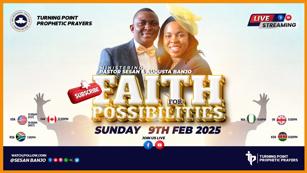 FAITH FOR POSSIBILITIES with Pastor Sesan Banjo - YouTube
