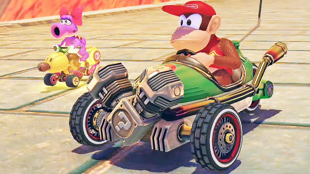 Mario Kart 8 Deluxe: Diddy Kong na Taça Espinho Completa (DLC) - YouTube