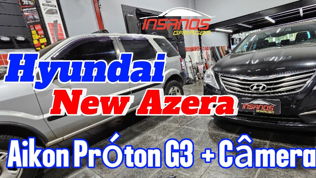 Hyundai New Azera Central Multimídia Aikon Próton G3, IPS, DSP, Pluto TV, Carplay + Câmera 360⁰ ...