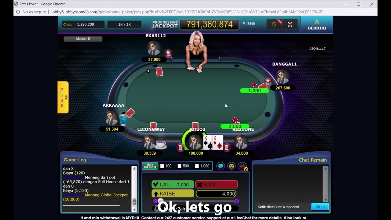 Playing a premium hand in IDN Poker - YouTube