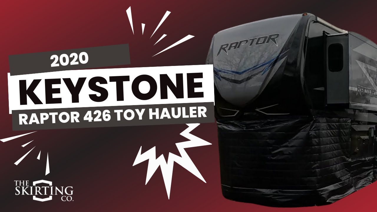 2020 Keystone Raptor 426 with Custom RV Skirting Installed - YouTube