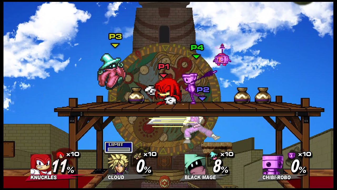 Super Smash Flash 2 Project B Playing as Knuckles - YouTube