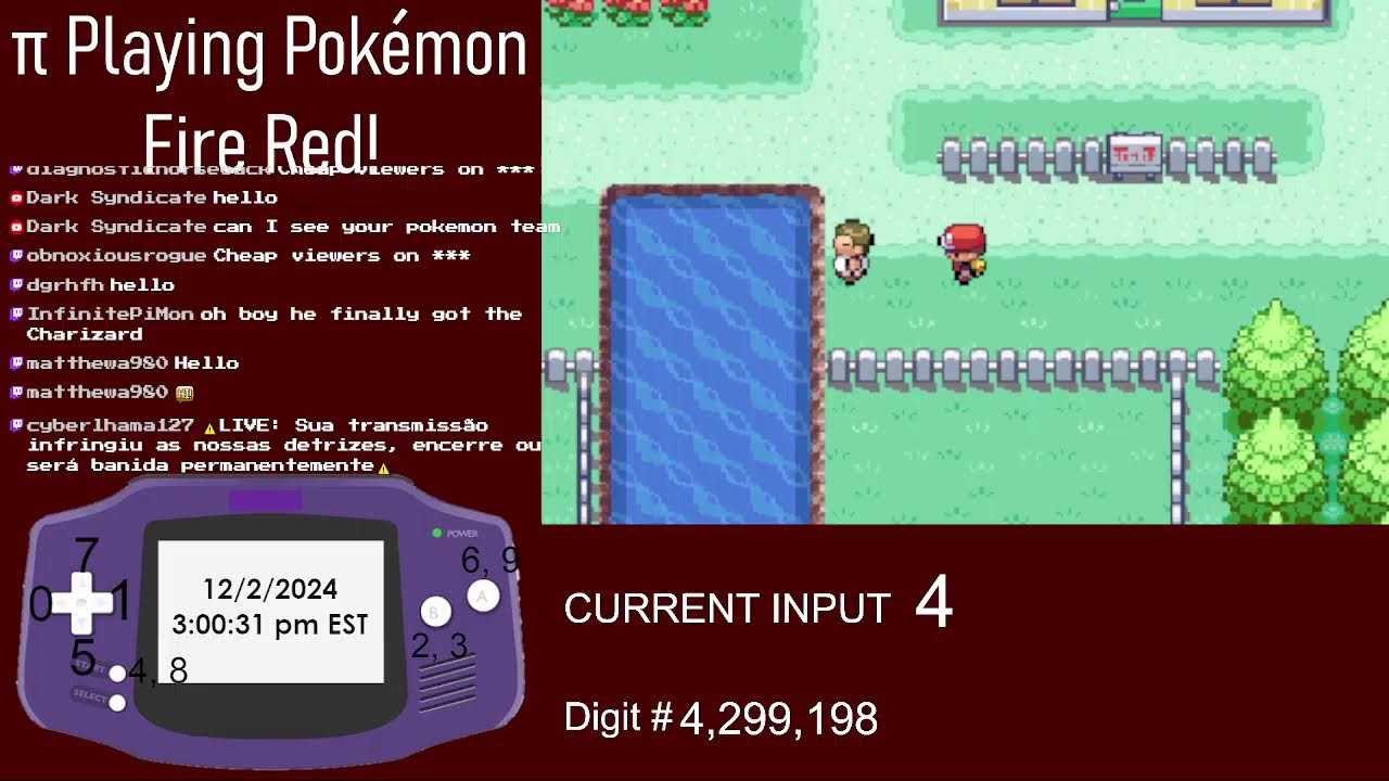 Pi Playing Pokemon Fire Red! - YouTube