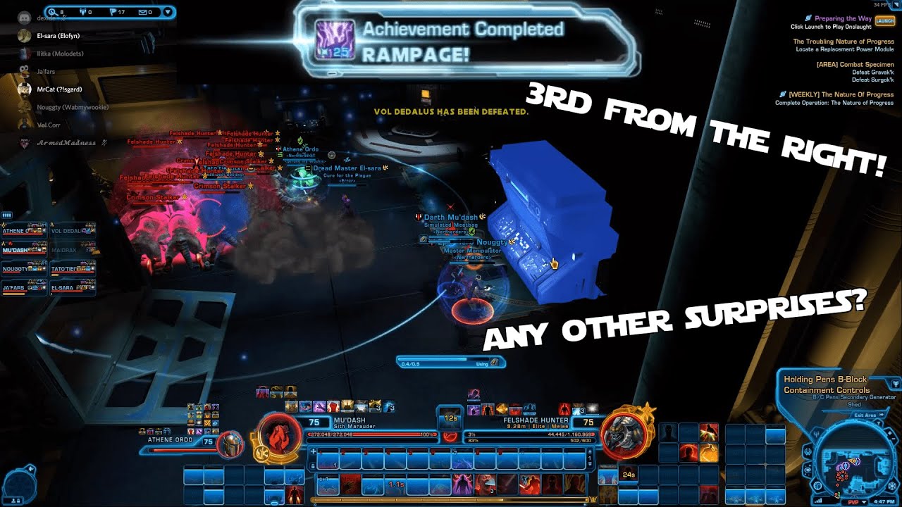 SWTOR Dxun "Rampage!" achievement - YouTube
